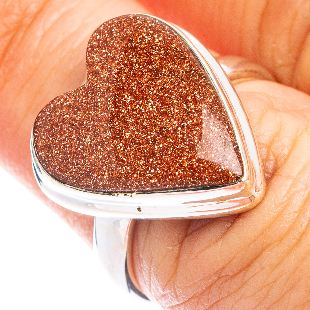 Goldstone Ring Size 6.75 (.925 Sterling Silver) – Ana Silver Co