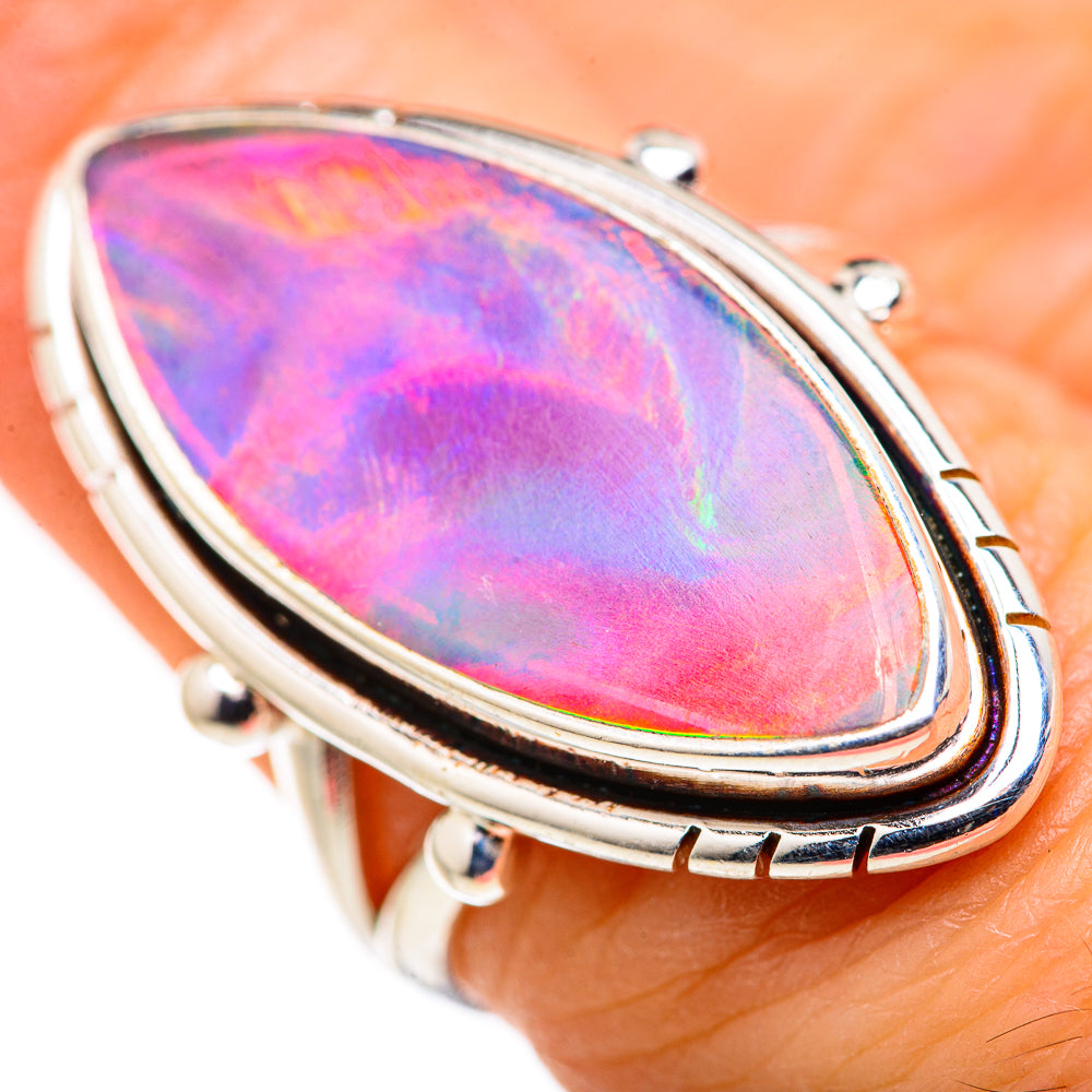 Aura Opal 925 Sterling Silver Ring Size 6.25 RING127831 – Ana Silver Co