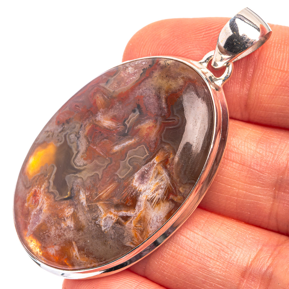 Turkish Tube Agate Pendant 2 1/8" (925 Sterling Silver) P38927 – Ana ...