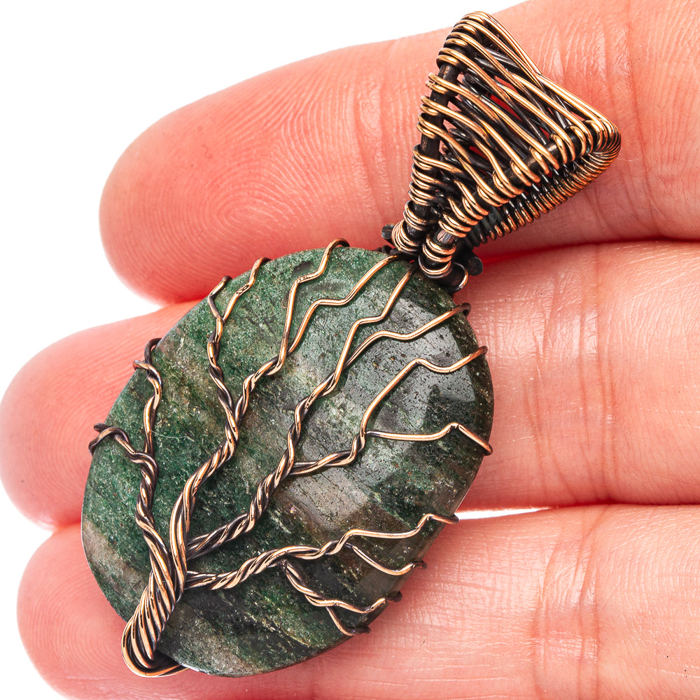 Lizard Skin Jasper Tree of Life Pendant 1 7/8" (Oxidized Copper) – Ana ...