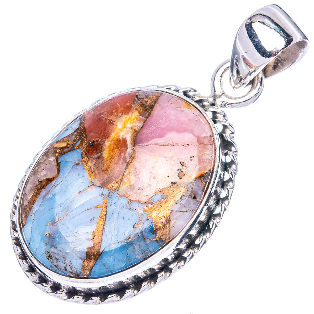 Pink Opal In Kyanite Pendant 1 3/8" (925 Sterling Silver) P42436 – Ana ...