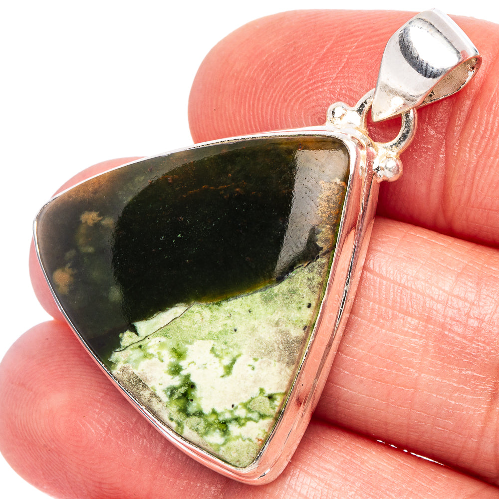 Rainforest Opal Pendant 1 3/8" (925 Sterling Silver) P44060 – Ana Silver Co