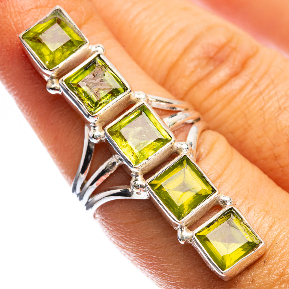 Large Peridot Ring Size 7 (925 Sterling Silver) R142495 – Ana Silver Co