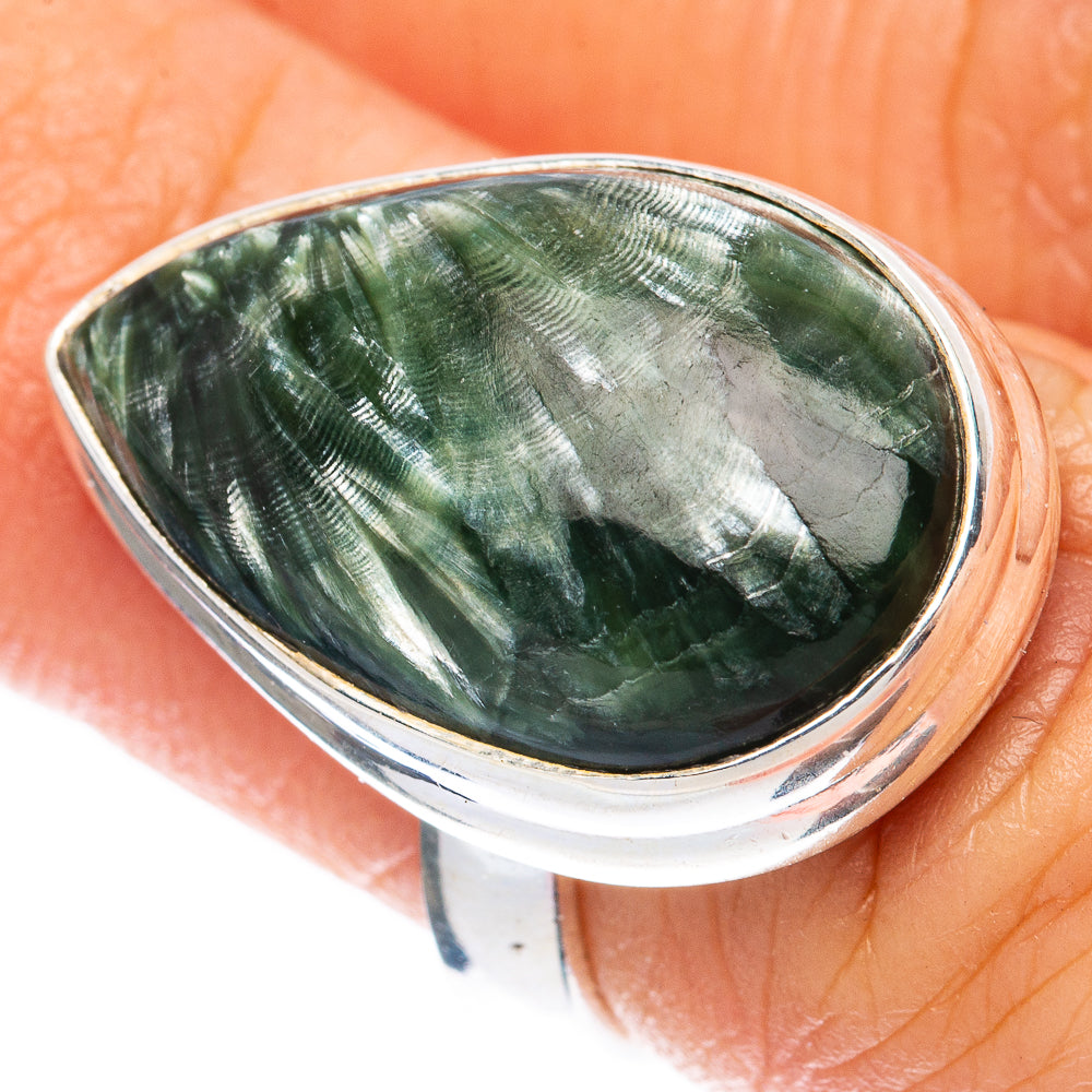 Seraphinite Ring Size 6 (925 Sterling Silver) R1948 – Ana Silver Co