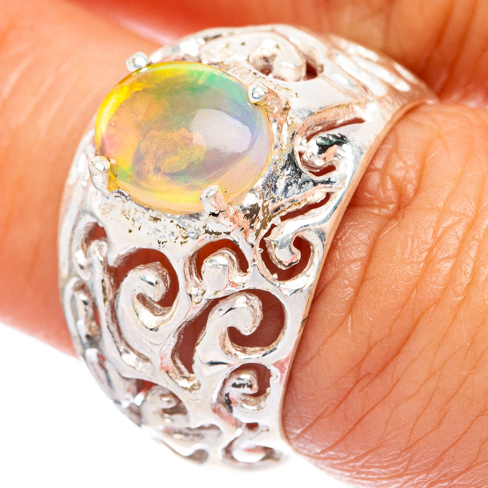 Rare Ethiopian Opal Ring Size 6.75 (925 Sterling Silver) R146008 – Ana ...