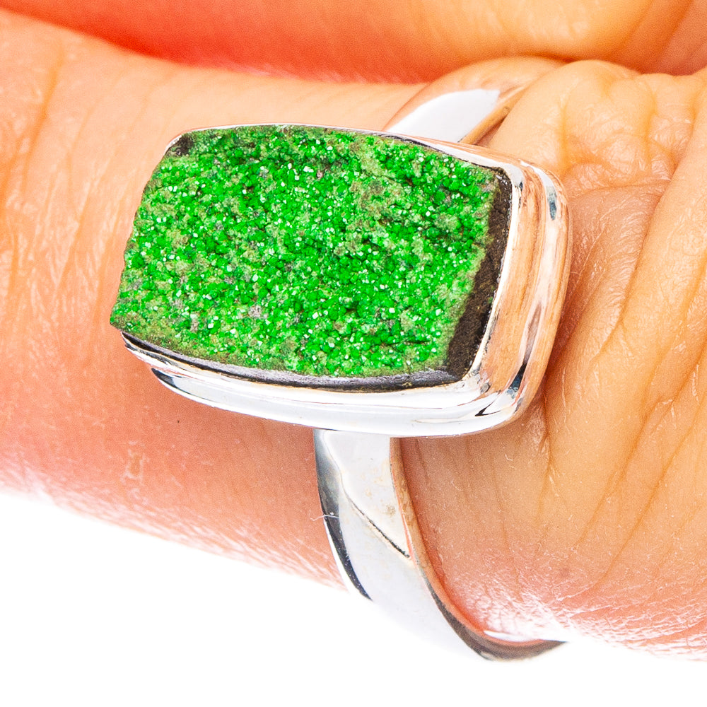 Rare Uvarovite Garnet Ring Size 6.75 (925 Sterling Silver) R6620 – Ana ...