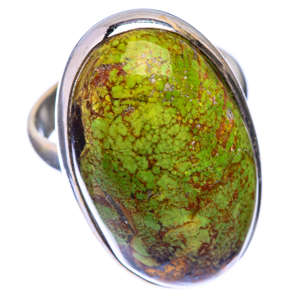 Large Gaspeite Ring Size 7.75 (925 Sterling Silver) R141403 – Ana Silver Co