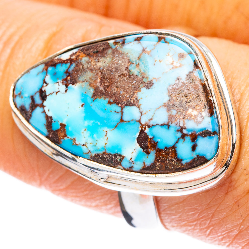 Rare Golden Hills Turquoise Ring Size 8.25 (925 Sterling Silver) R4142 ...
