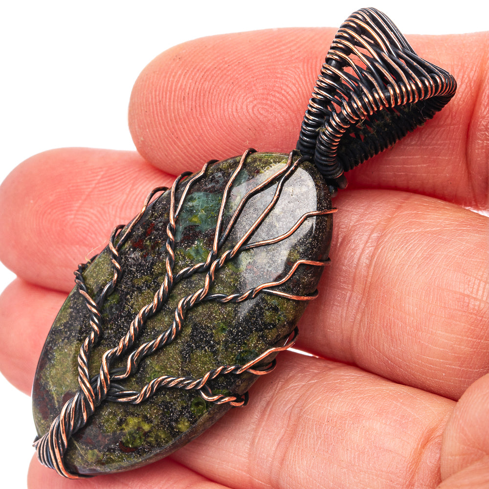 Dragon's Blood Jasper Tree of Life 2 1/8" (Oxidized Copper) – Ana Silver Co