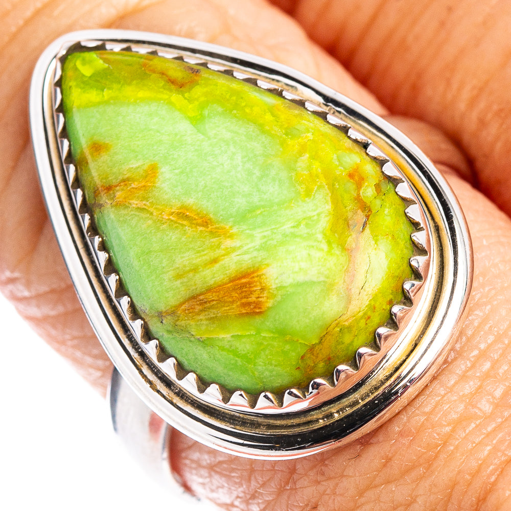 Rare Gaspeite Ring Size 9 (.925 Sterling Silver) – Ana Silver Co