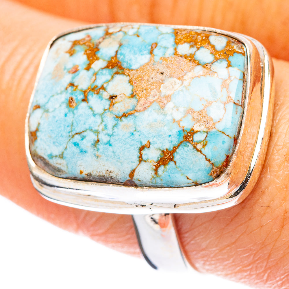 Rare Golden Hills Turquoise Ring Size 8.75 (925 Sterling Silver) R4144 ...