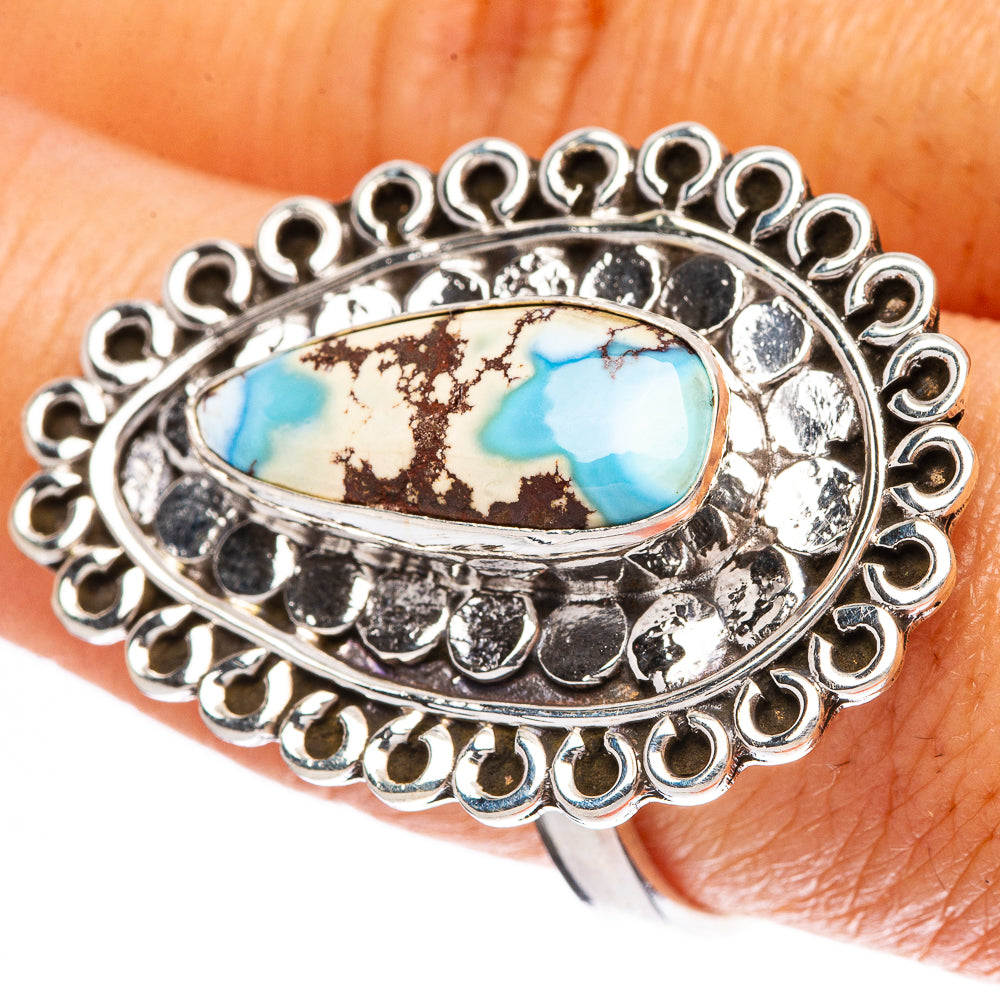 Rare Golden Hills Turquoise Ring Size 9 (925 Sterling Silver) R4259 ...
