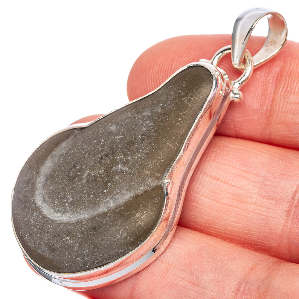Menilite Opal Pendant 2 1/8" (925 Sterling Silver) P40766 – Ana Silver Co
