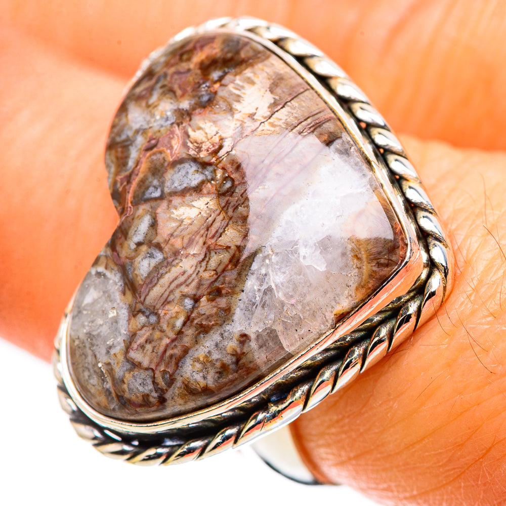 Large Mushroom Rhyolite Ring Size 7.25 (925 Sterling Silver) RING136165 ...