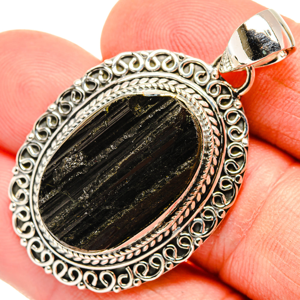 Tektite Pendant 2" (925 Sterling Silver) PD30467 – Ana Silver Co