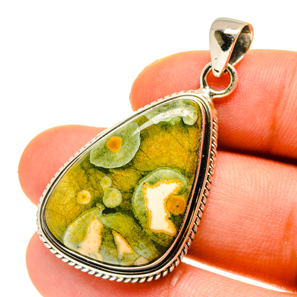 Rainforest Opal Pendant 1 3/4" (925 Sterling Silver) PD760240 – Ana ...