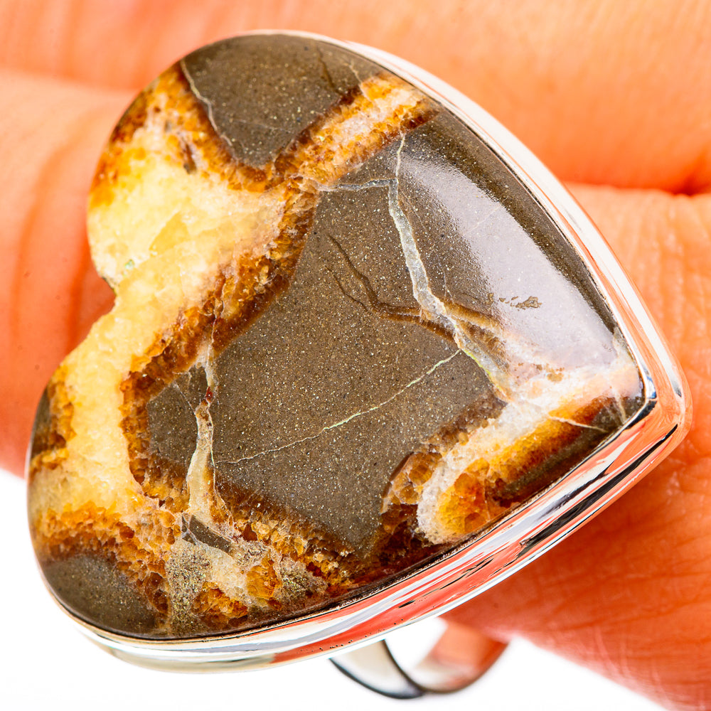 Huge Septarian Nodule Ring Size 13 (925 Sterling Silver) RING109151 ...