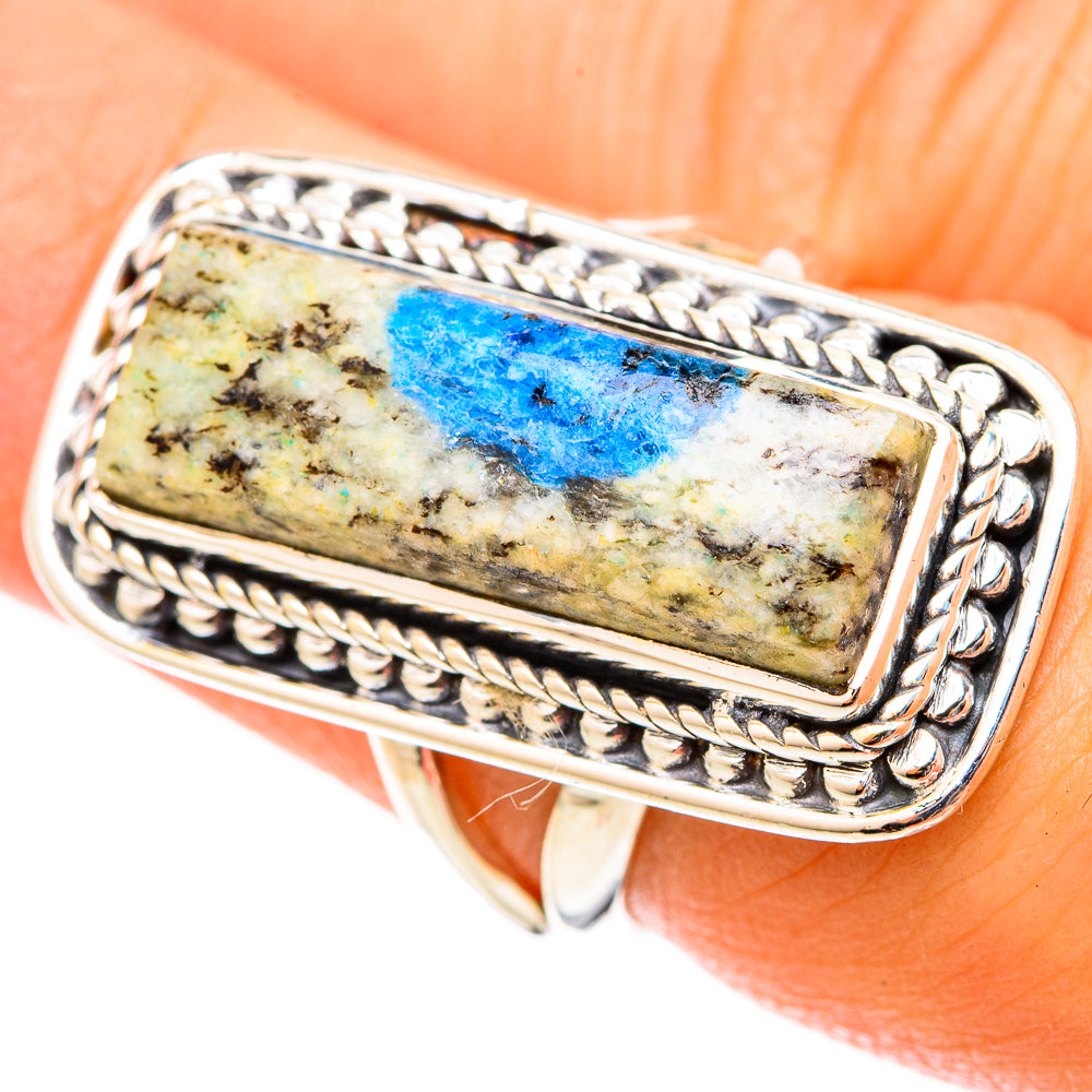 Large K2 Blue Azurite Ring Size 6.5 (925 Sterling Silver) RING120832 ...