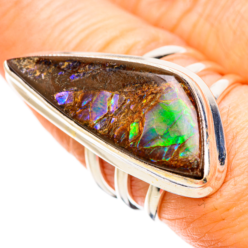 Large Ammolite Ring Size 7.75 (925 Sterling Silver) RING130527 – Ana ...
