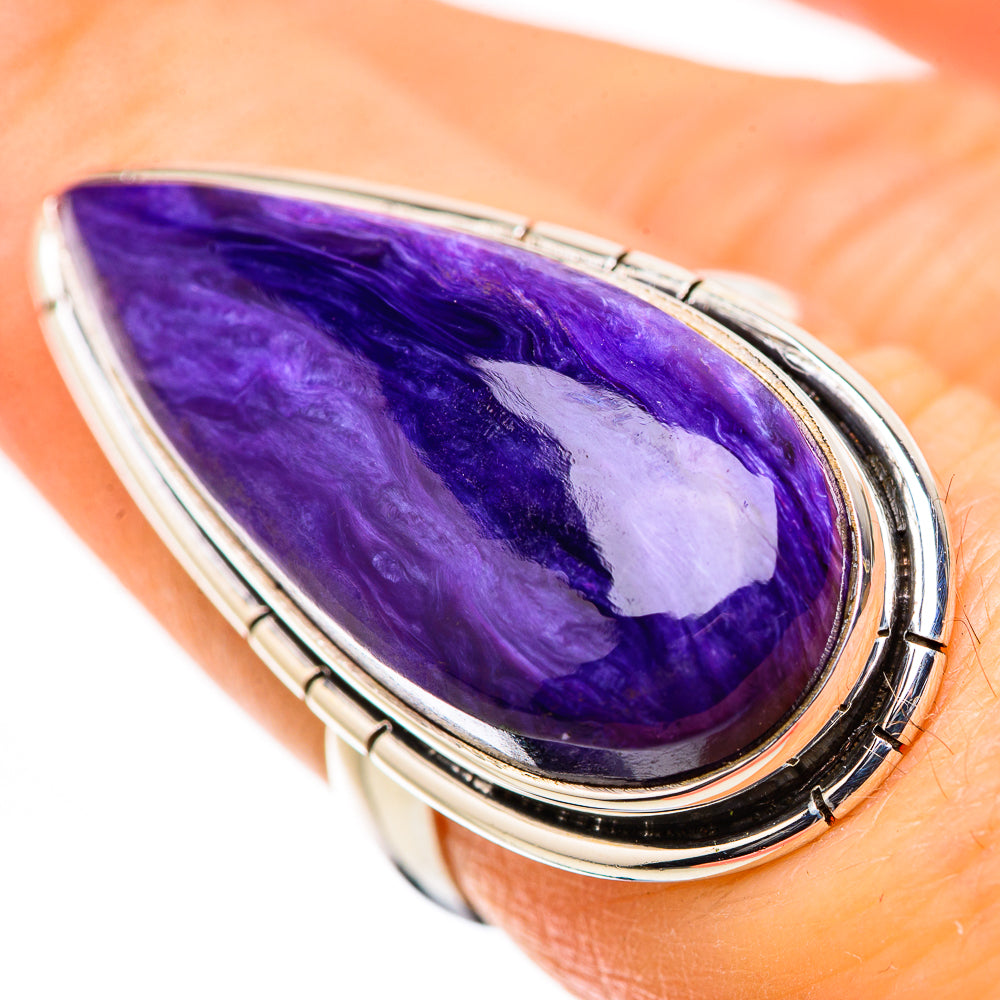Large Charoite Ring Size 6.5 (925 Sterling Silver) RING131713 – Ana Silver Co
