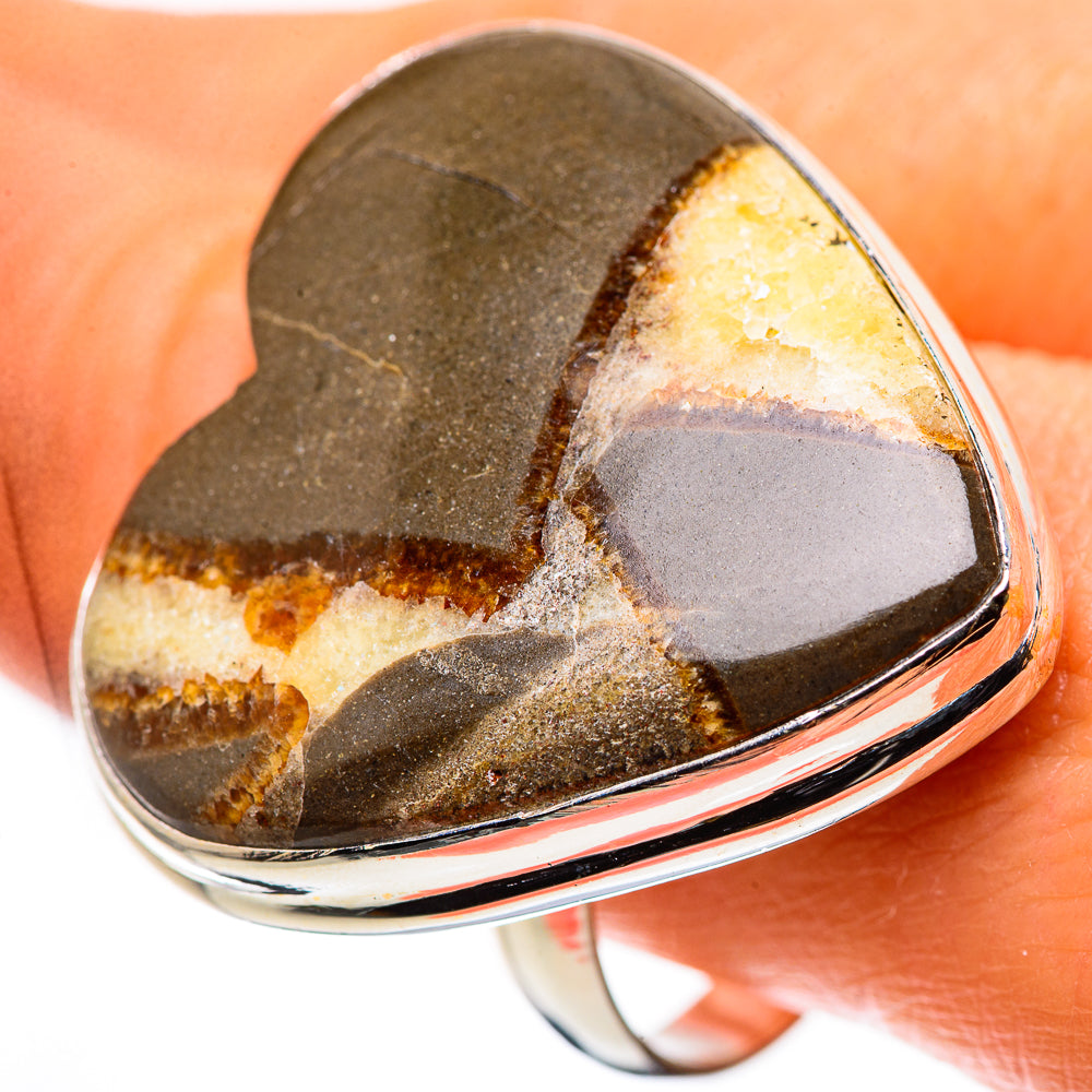 Large Septarian Nodule Ring Size 10.75 (925 Sterling Silver) RING136142 ...